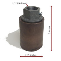 Metal Lamp Sockets for Iron Pipe 1/2" NPT